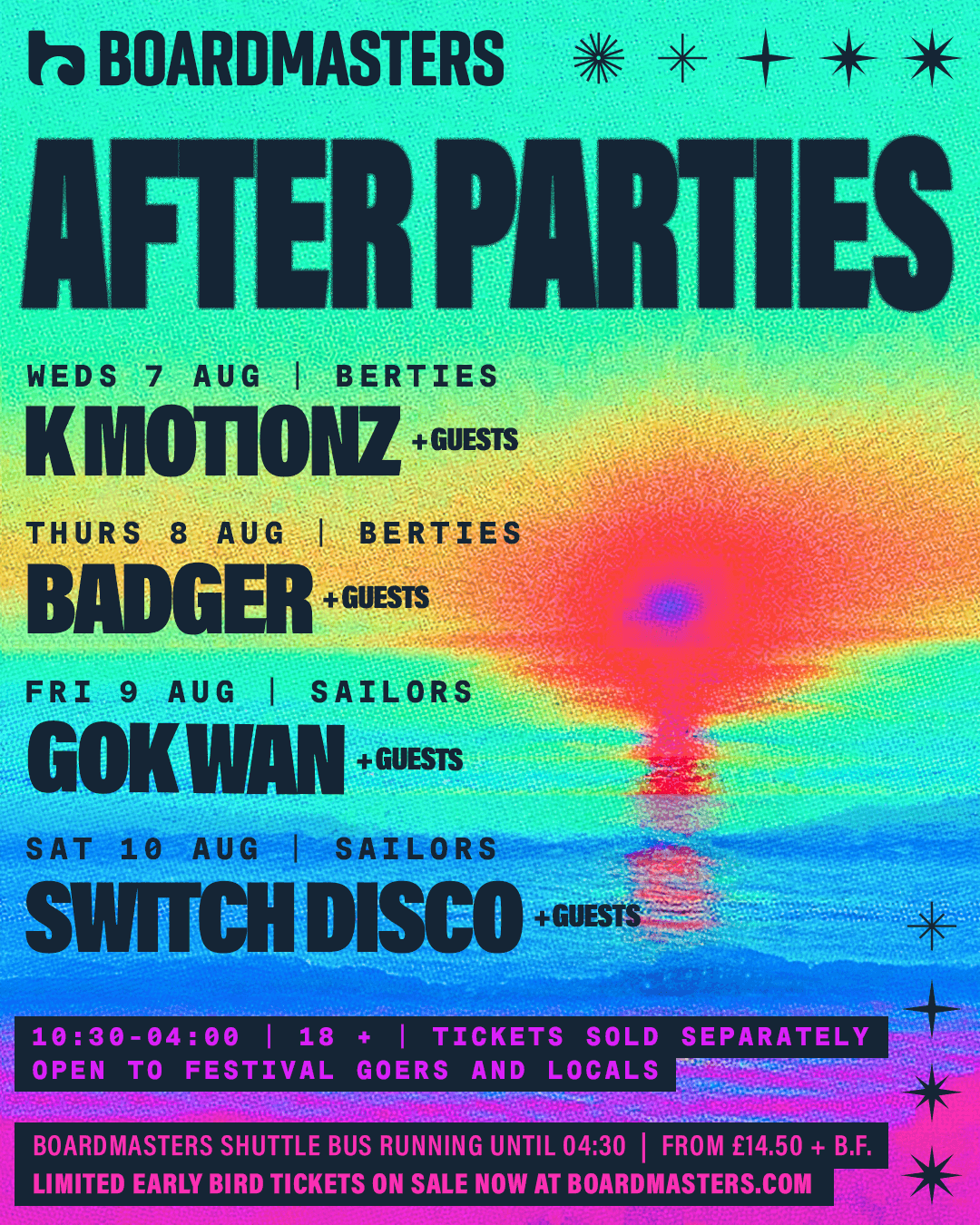 Boardmasters 2024 After Parties Line up Announced - Clunk Magazine