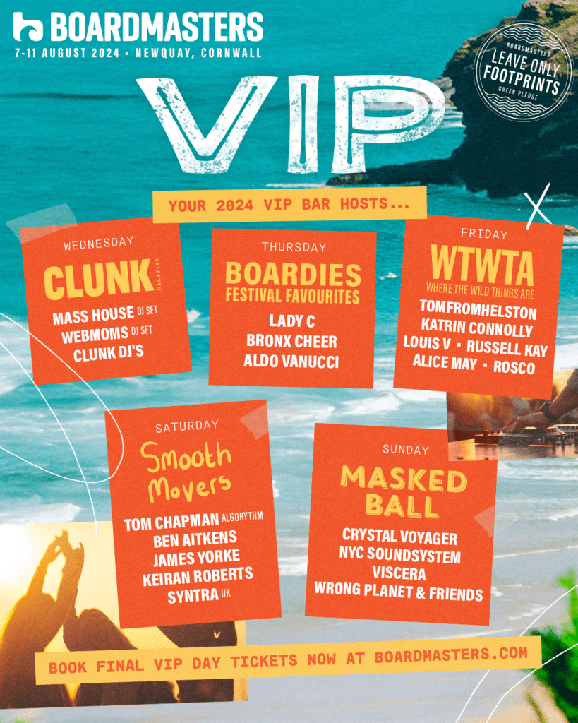 Boardmasters VIP Takeovers Lineup Announced - Clunk Magazine